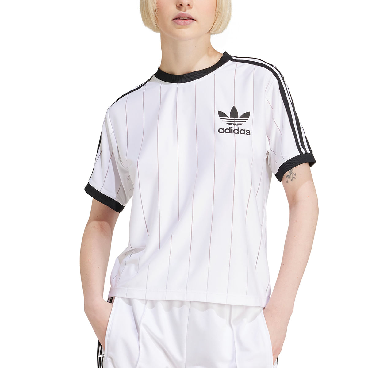 Remera Adidas Originals Adicolor 3 Tiras Pisntripe Mujer